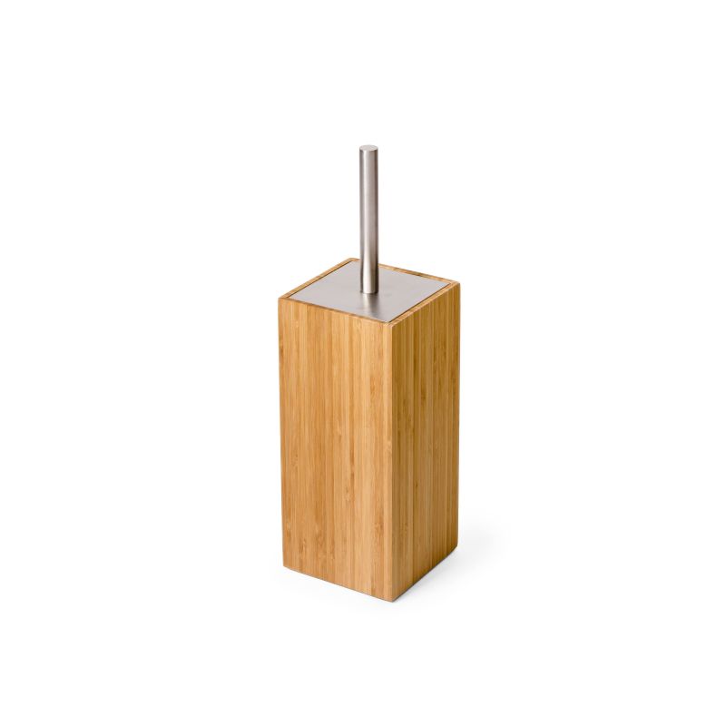 Bamboo toilet brush set store